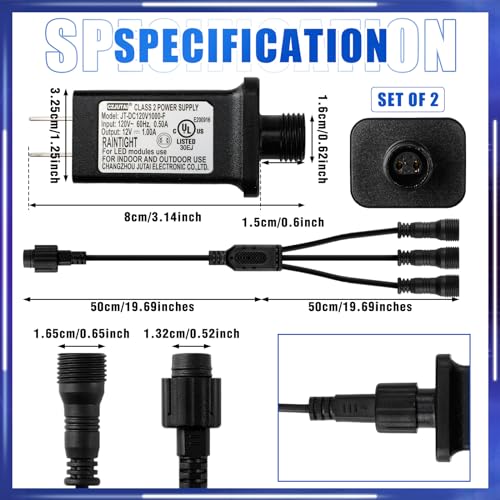 Snapklik.com : 4 Pcs 12V12W 1A Class 2 Power Supply Yard Inflatable ...