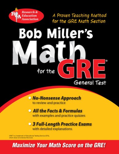 Amazon.com: Bob Miller's Math for the GRE General Test (REA) (GRE Test ...