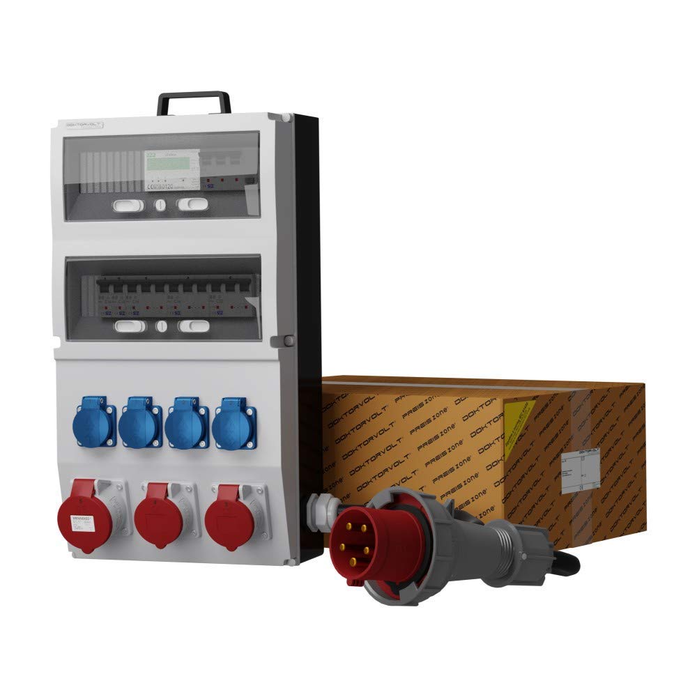 Buy Doktorvolt Construction Power Distributor with FI Protection and ...