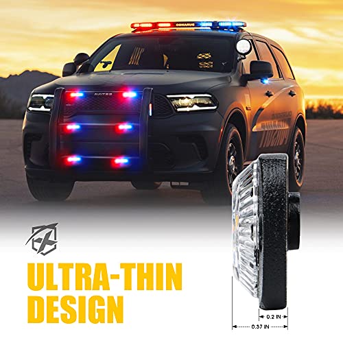 Snapklik.com : Xprite Red Blue LED Emergency Strobe Lights Kit, Surface ...