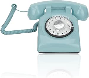 Teléfono Fijo Retro, Estilo Antiguo Clásico, Simulación Clásica, Teléfono con Timbre Mecánico ...