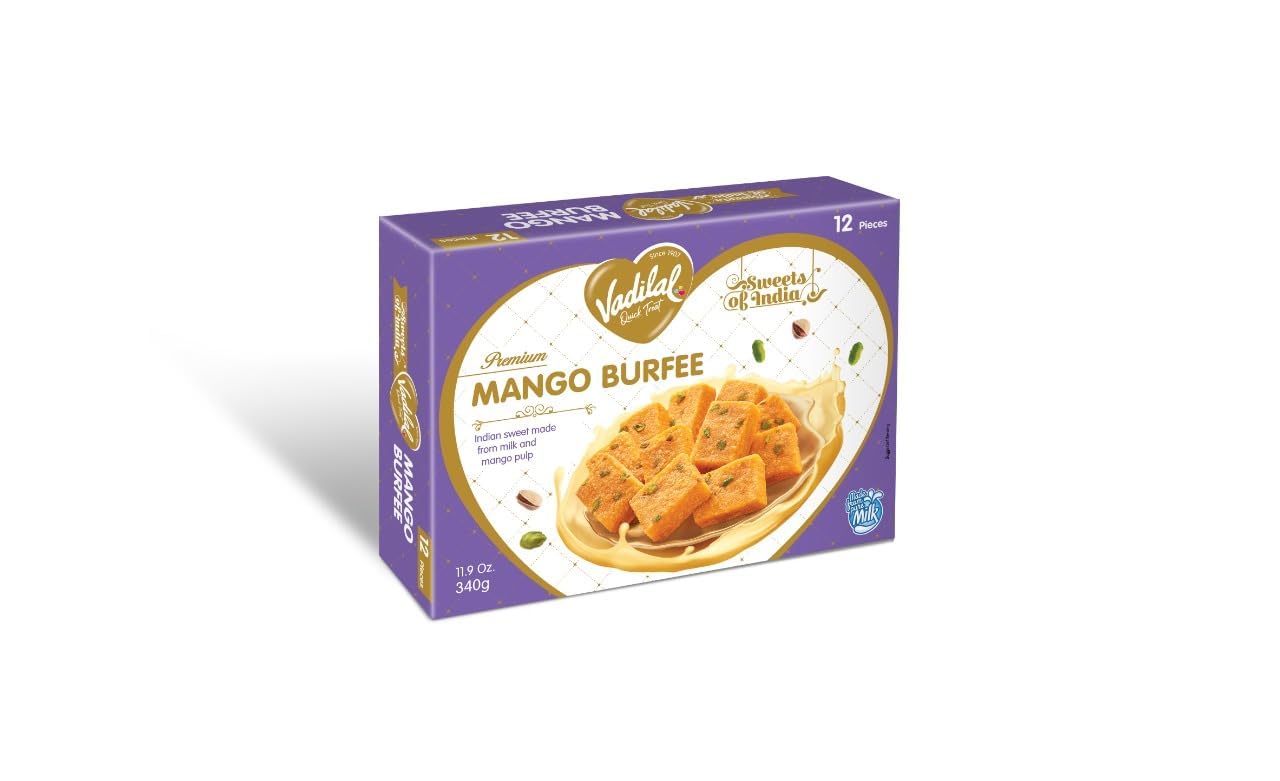 Amazon.com : Vadilal Mango Burfee 340gm : Grocery & Gourmet Food