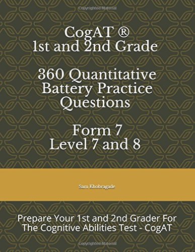 CogAT ® - 1st and 2nd Grade Quantitative Battery Practice Questions ...