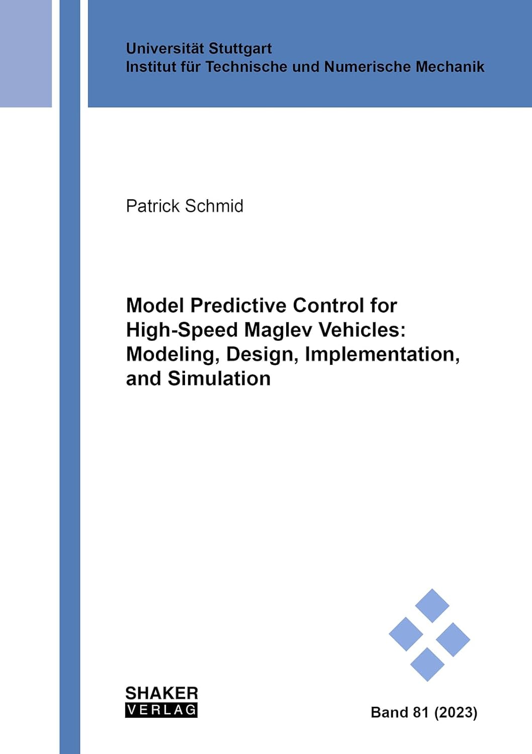 Buy Model Predictive Control For High Speed Maglev Vehicles Modeling