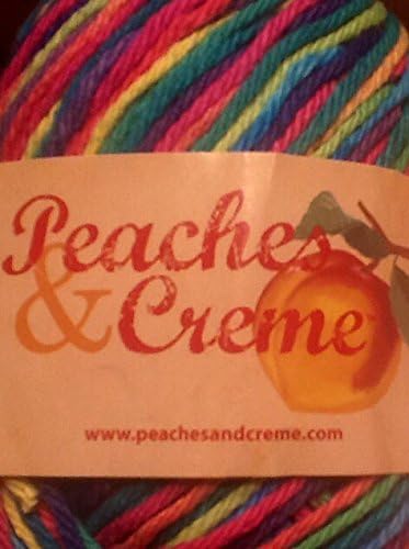 Amazon.com: Peaches & Creme Yarn Psychedelic ~ 3 Pack ~ 95 Yards Each