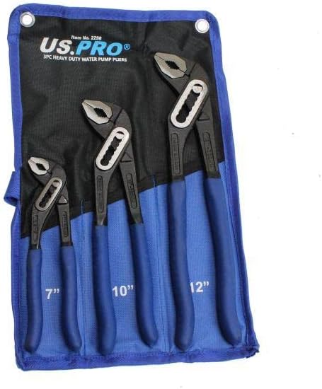 US PRO Tools Heavy Duty 3pc Water Pump Pliers Set 2298 : Amazon.co.uk ...