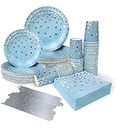 Amazon.com: Ottin Ombre Rainbow Party Paper Plates 9'' 60 counts 5 ...