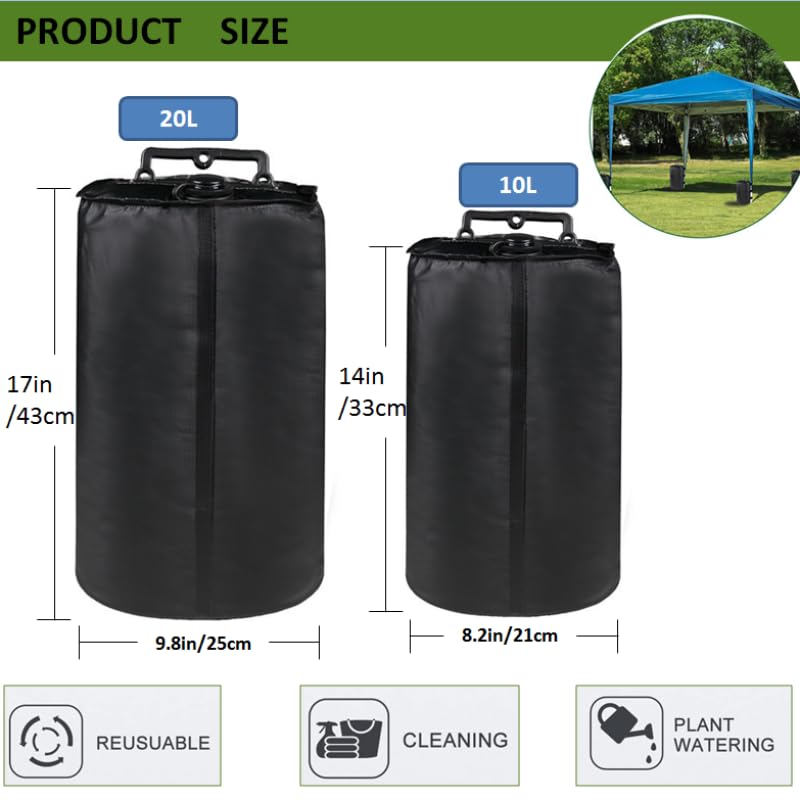 Snapklik.com : Canopy Water Weight Bag,88 LBS Water Tent Weights Set Of ...
