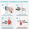 Portable Door Lock for Travel Essential: 2Pack Upgraded Hotel Home ...