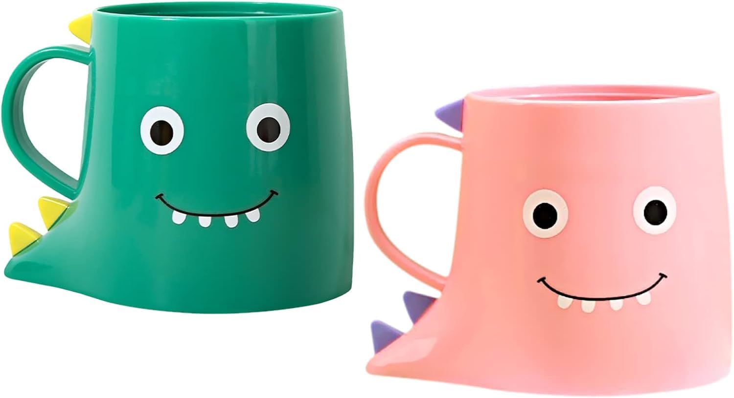 Amazon.com: Generic Plastic Kids Toothbrush Holders, 2PCS Cute Dinosaur ...