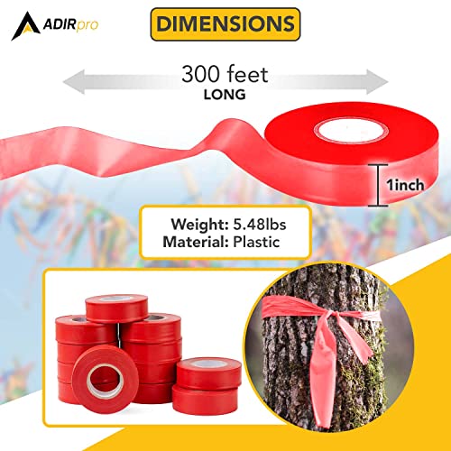 Snapklik.com : AdirPro 12 Pack Fluorescent Flagging Tape - Multipurpose ...