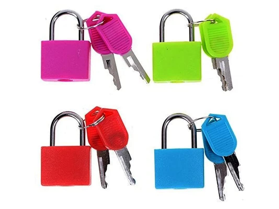 26 Locklots Small Size Padlocks for Securing Luggage I Metal Luggage ...
