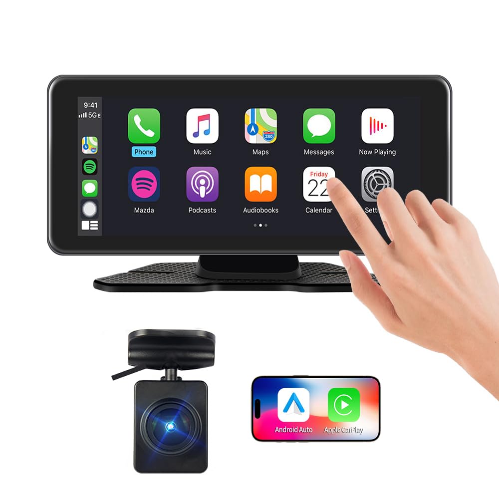 Amazon.com: VSYSTO Portable Car Stereo, Support Wireless Apple Carplay ...