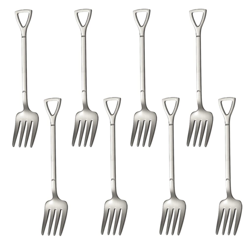 8PCS Cake Fruit Fork Set Salad Mini Forks Dessert Forks Cake Forks ...