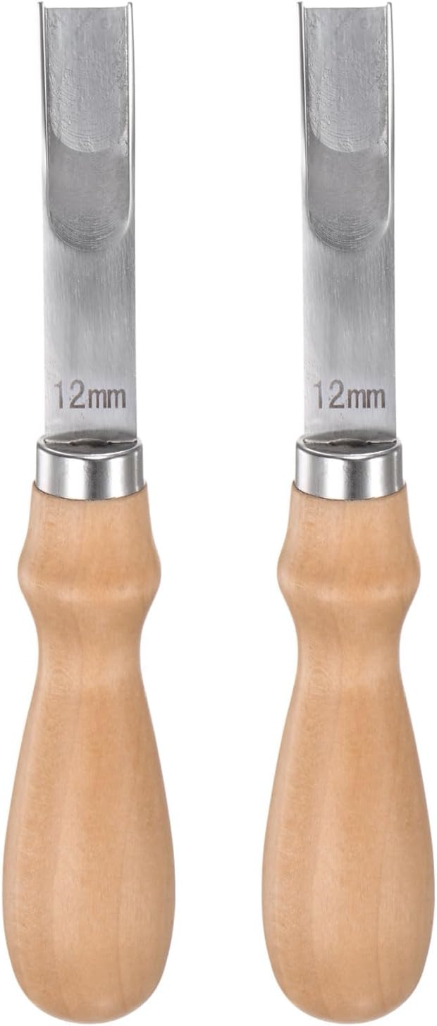 Amazon.com: HARFINGTON 2pcs Leather Edge Bevelers 12mm Wide Mouth ...