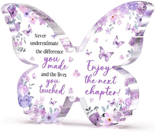 Amazon.com: Glydein Farewell Gifts for Coworkers, 5x3.8x0.5 Inch Purple ...