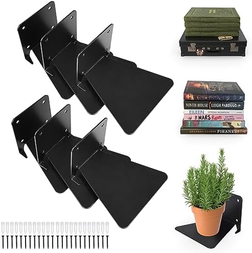 Amazon.com: xympo Floating Invisible Bookshelf Wall Mounted (Set of 4 ...