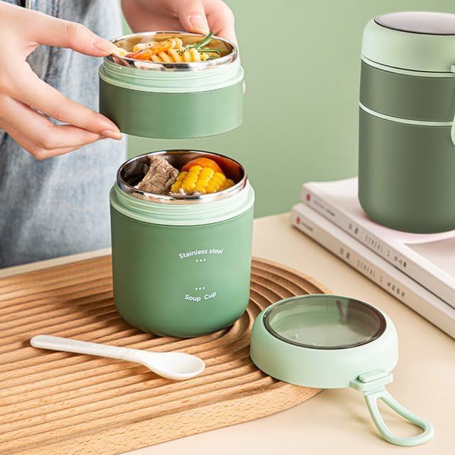 K D Thermal Soup Container Stainless Steel Vacuum Insulated Lunch Box ...