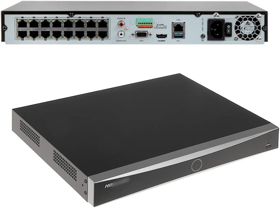 Amazon.com : DS-7616NXI-K2/16P 16CH 4K 16 Channel PoE AcuSense NVR ...