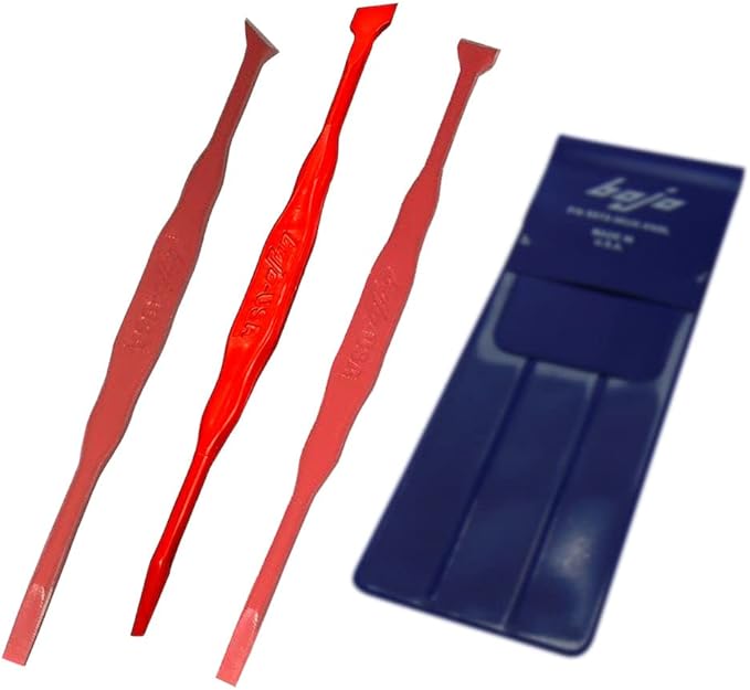 Bojo Tools - 3-Piece Plastic Micro Scraper Tool Kit in Pouch - Light ...