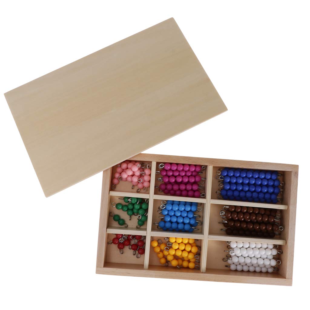 Montessori Colored Bead Bars Early Development Mathematics Material for ...