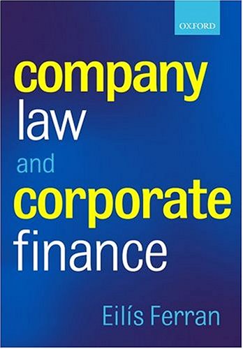 Company Law and Corporate Finance: Ferran, Eilis: 9780198763932: Amazon ...