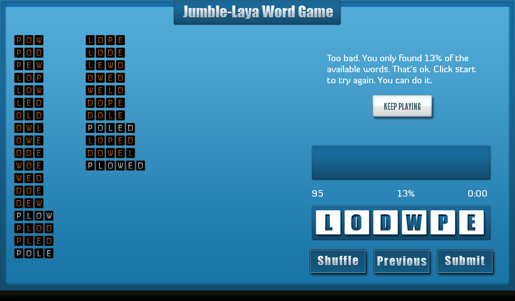 Word Jumble (Kindle Tablet Edition) - App on Amazon Appstore
