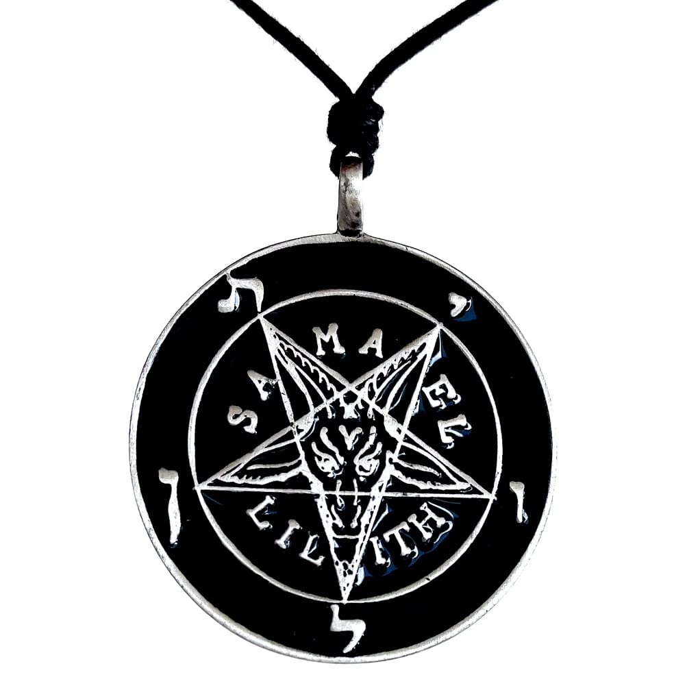 Buy Church of Satan Jewelry The Sigil of Baphomet SAMAEL-LILITH ...