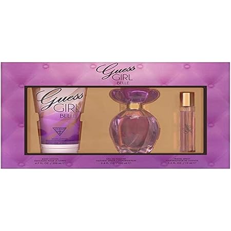 Amazon.com : GUESS Girl Belle 3 Pc Gift Set 3.4oz EDT Spray , 0.5oz EDP ...