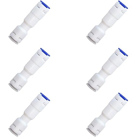 Lemoy 1/4" OD Quick Connect Push In to Connect Water Tube Fitting for ...