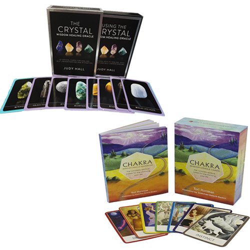 Crystal Wisdom Healing Oracle [Cards] and Chakra Wisdom Oracle Cards 2 Books Bundle Collection ...