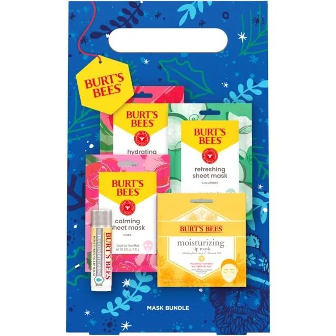 Amazon.com : Burt's Bees Mask Bundle: Lip Balm, Lip Mask and Face Sheet ...