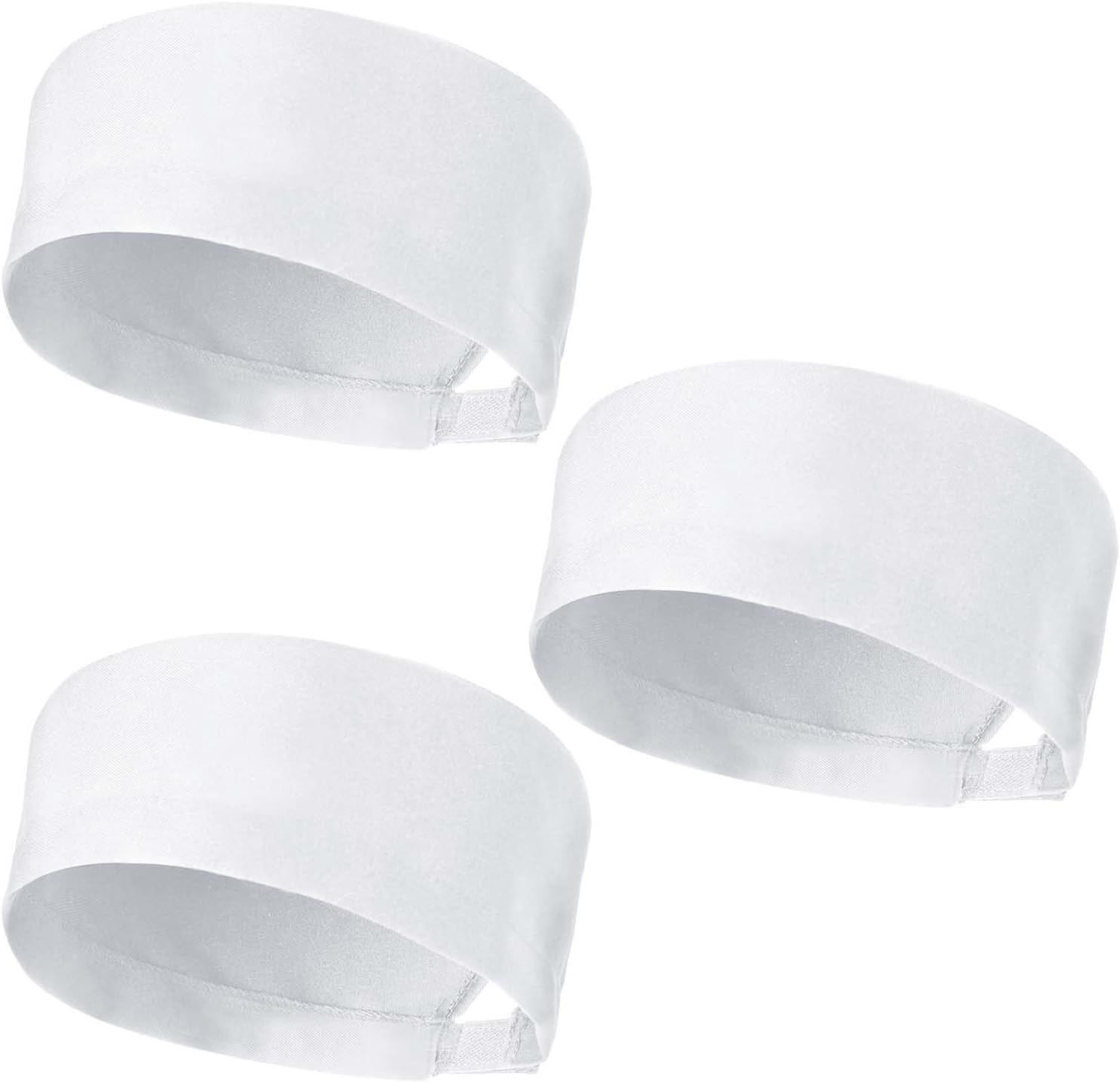 Amazon.com: 3pcs Chef Beanie Hats White Chef Skull Caps, Beanie Hat ...