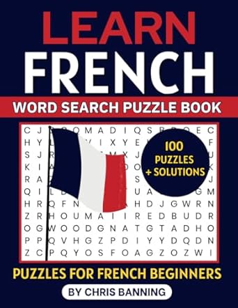 Learn French Word Search Puzzle Book: Puzzles For French Beginners ...