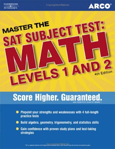 Amazon.com: Master SAT II Math 1c and 2c 4th ed: 9780768923049: Arco: Books
