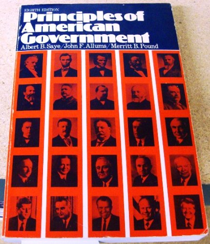 Principles of American Government: Saye, Albert Berry: 9780137011285 ...