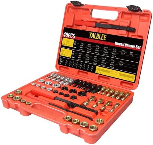 Amazon.com: Aikyciu 49-Piece Thread Chaser Set, UNC UNF & Metric Thread ...
