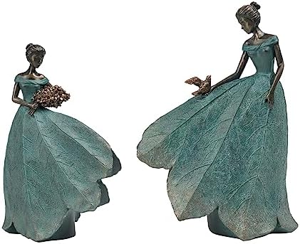 Amazon.com: Guichifun Leaf Angel Girls Resin Home Decor : Patio, Lawn ...