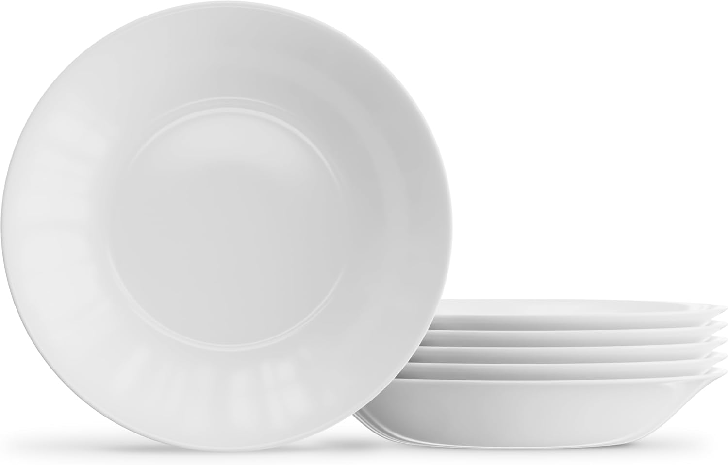 Amazon.com | Bormioli Rocco Set Of 6 White Moon 9 Inch Pasta Bowls ...
