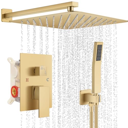 Snapklik.com : Baetuy Shower Faucet Set, 16 Inch Rainfall Shower System