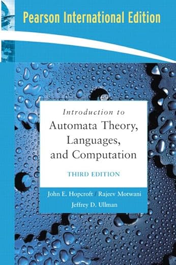 Amazon | Introduction to Automata Theory, Languages, and Computation: International Edition ...