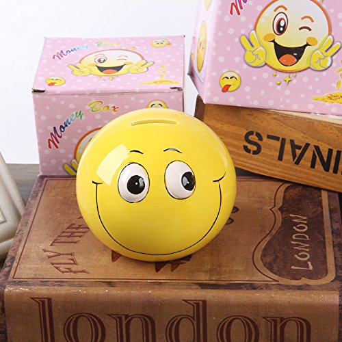 My Party Suppliers Emoji 2 Smiley Money Bank/Piggy Bank/Coin Box ...