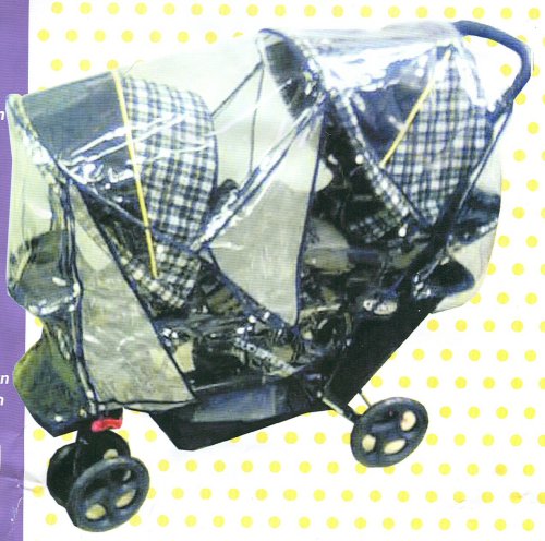 Amazon.com : Deluxe Tandem Rain Cover - Fits 2 Canopy Tandem Strollers ...