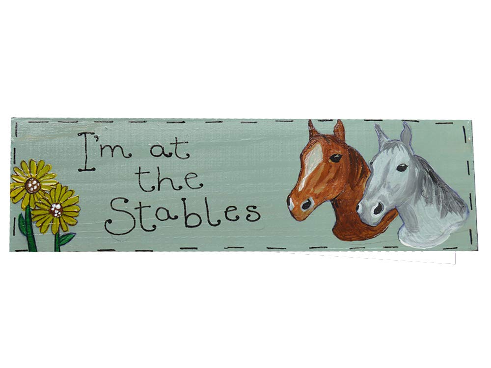 Personalised Horse Wooden Sign | Stables | Equestrian | Pet Name Plaque ...
