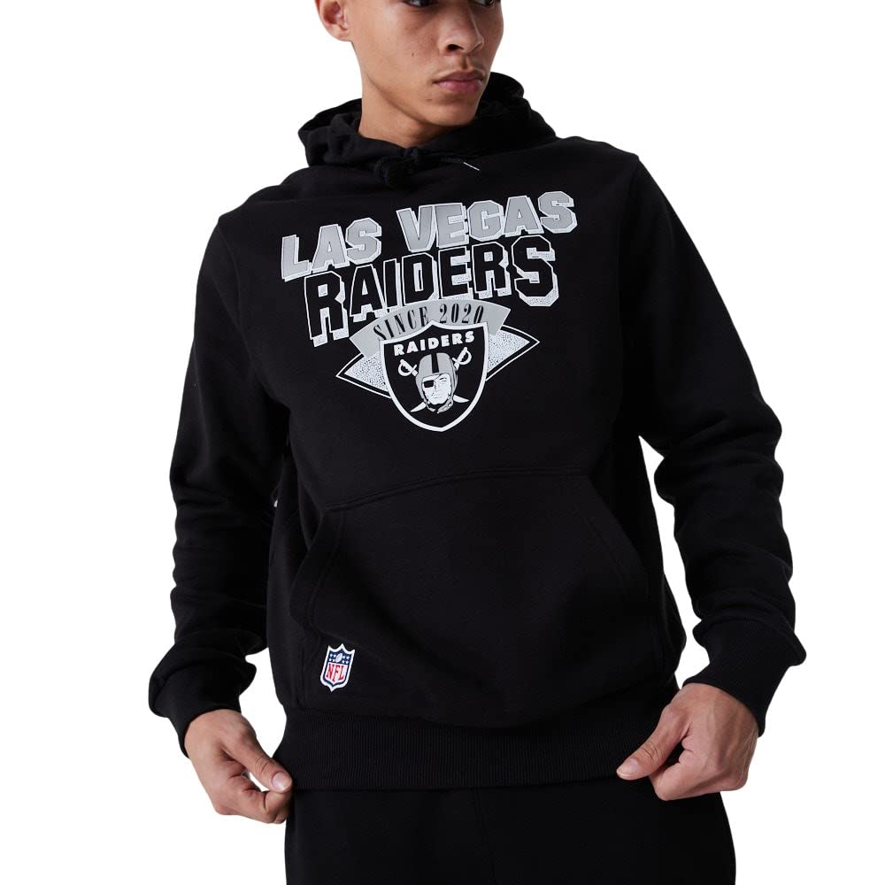 New Era Las Vegas Raiders NFL Team Logo Black Hoody – BigaMart