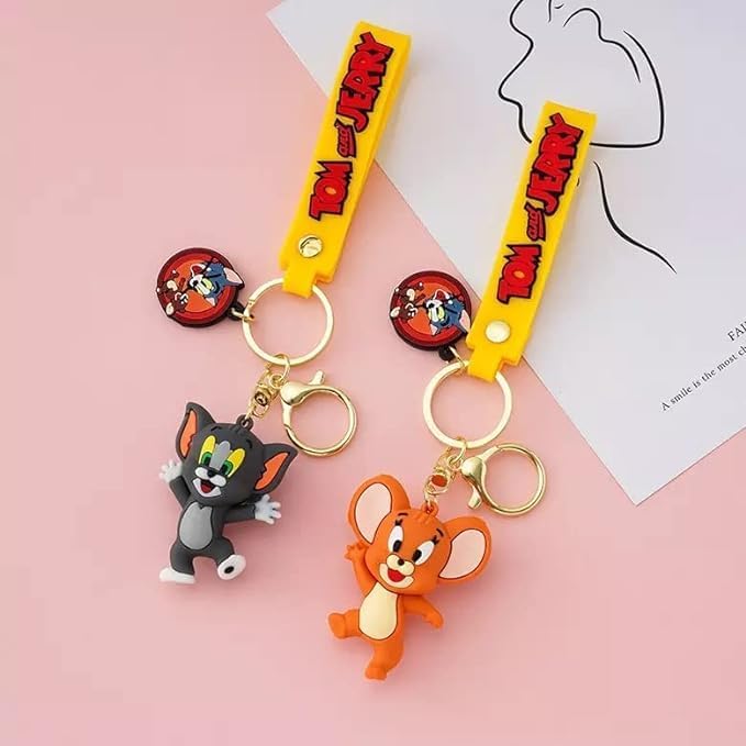 zither 3D Tom and Jerry Keychain | Couple Keychains | Keychain for ...