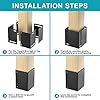 Amazon.com: FMhotu Post Base Protectors (Range 3.3-6in), Adjustable ...