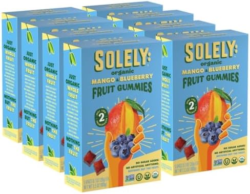 Amazon.com: SOLELY - Organic Mango & Blueberry Whole Fruit Gummies ...