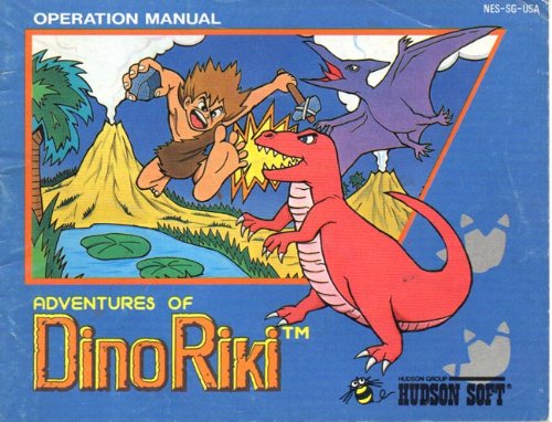 Adventures of Dino Riki NES Instruction Booklet / Manual (Nintendo ...