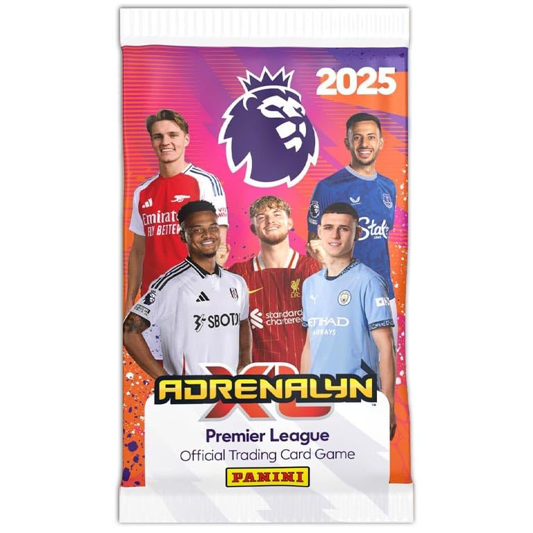 Panini Premier League Official Trading Card Game 2025 Pack, 6 Cards Per ...